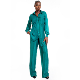 Sabra Set: Deconstructed Shirt and Loose-Fit Pant Ensemble