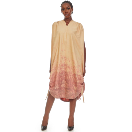 Lush Dress – Armless Two-Side Stringed Dress in Cream