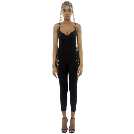 Interstellar Black Crown - Futuristic Fusion of Cowrie Shells and Pearls