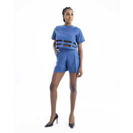Shop Eva Short Set: Stylish Crop Top and Fitted Shorts for Summer