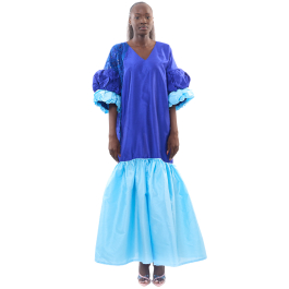 Adiza Dress by Emian - Modern Bubu gown in Shades of Blue